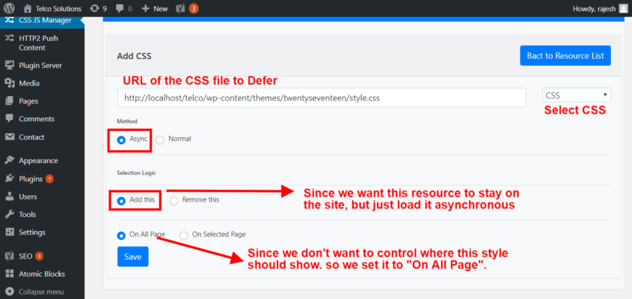 Css Js Manager Documentation Pi Web Solution