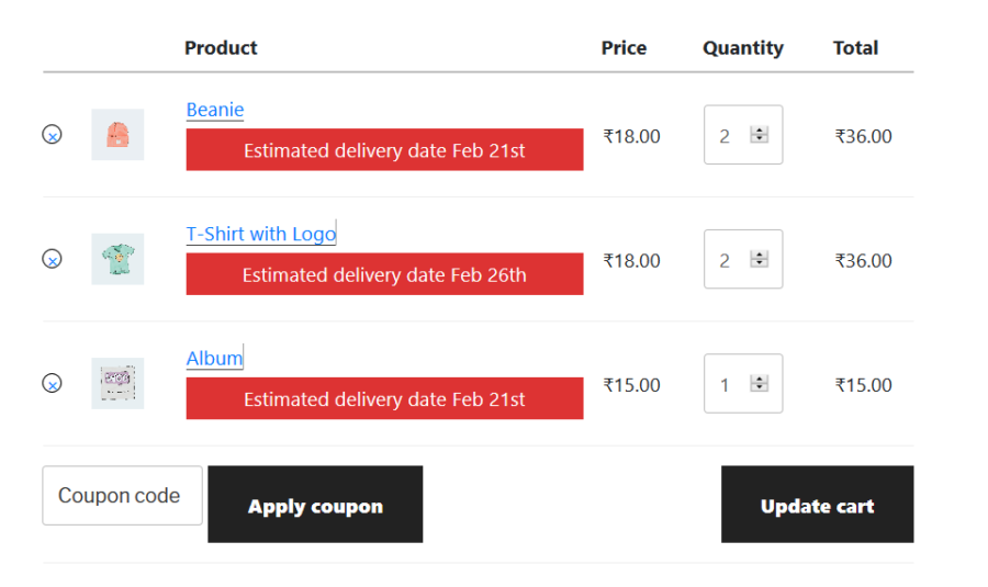 Pro Woocommerce estimated delivery date per product | shipping date per ...