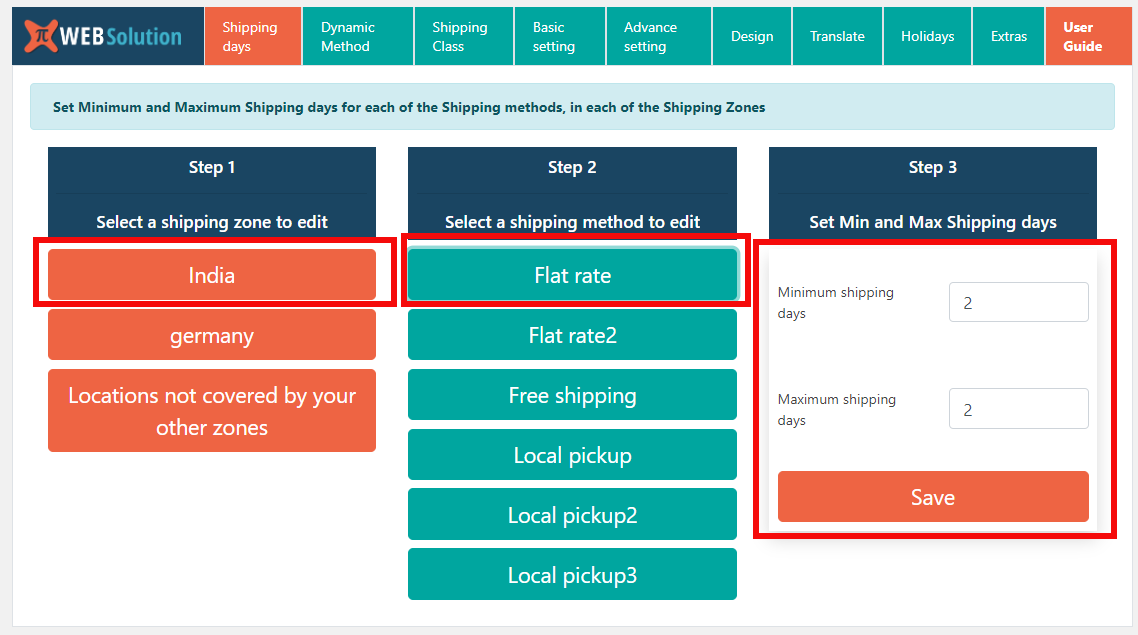 WooCommerce estimated delivery date per product - Pi Web Solution
